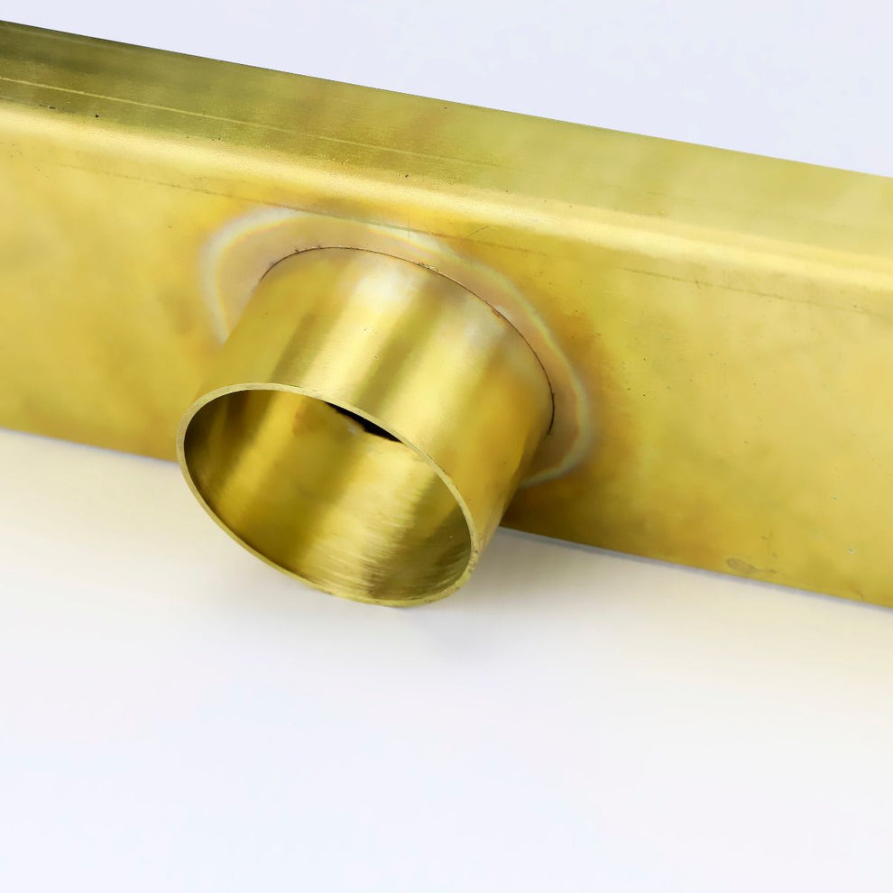 100mm x 25mm x 2mm Brass Tile Insert Strip Drain – Strip Drains Sydney